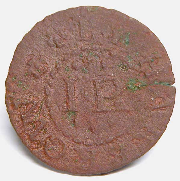 17th Century Farthing Token, Market Harborough, Leicestershire