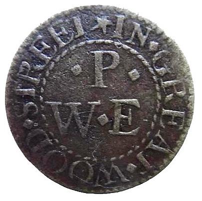 17th Century Farthing Token, Cheapside, London