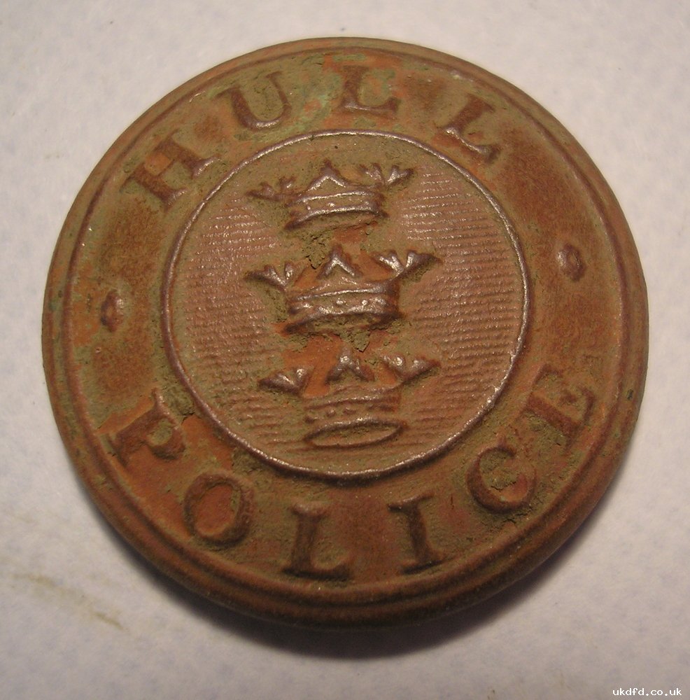 Uniform Button, Hull Police