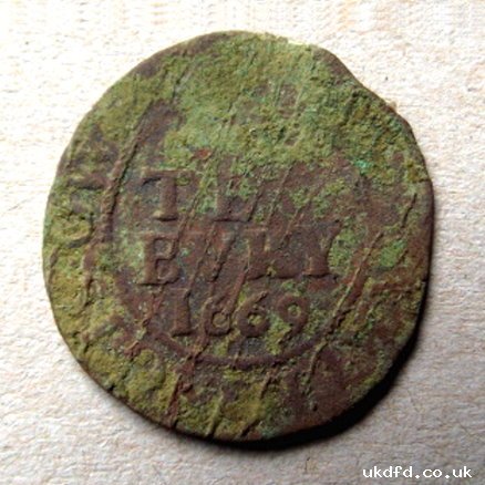 17th Century Farthing Token, Tetbury, Gloucestershire