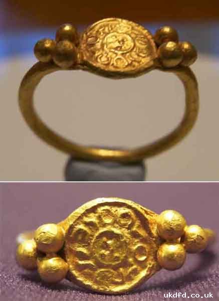 Merovingian gold ring