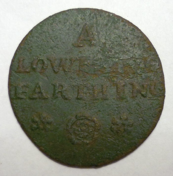 17th Century Farthing Token, Lowestoft, Suffolk